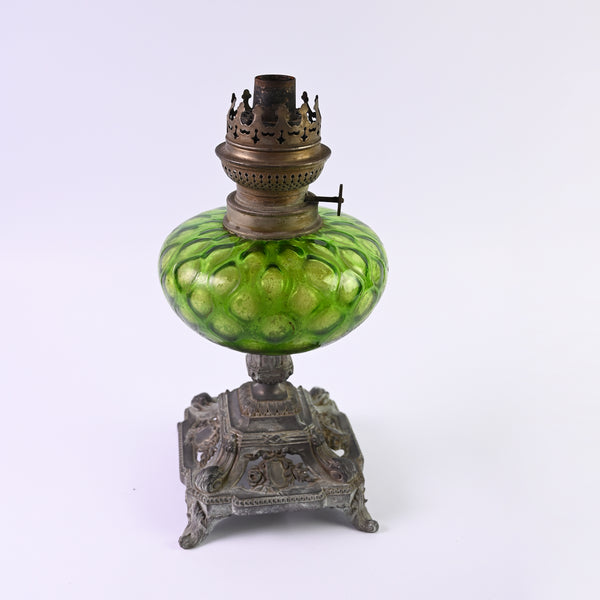 Green Kerosene paraffin Lamp - Rock the Heirloom
