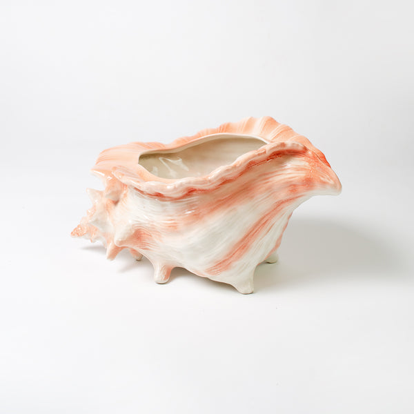 Large Vintage Conch Shell Planter - Rock the Heirloom