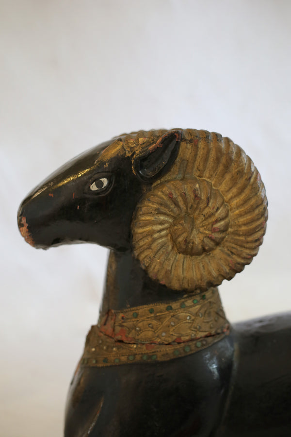 Extremely Rare Egyptian Two Headed Rams Sculptures - Rock the Heirloom